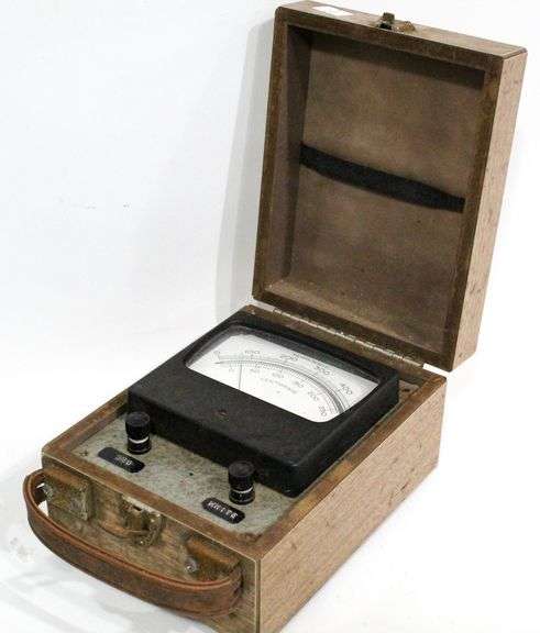 Vintage Cooper-Constantan Thermocouple Meter Gauge in Lift Top Case ...
