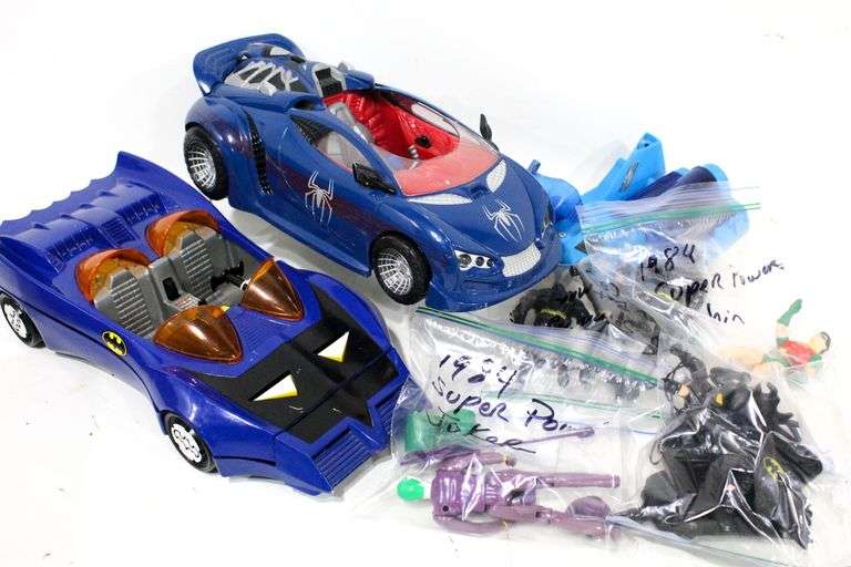 Batman Memorabilia Collection: 1984 Batmobile, 2007 Spiderman Car, 1984 ...