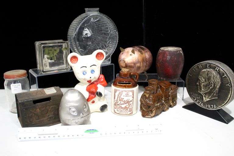 Antique and Vintage Coin Piggy Bank Collection: 1776-1976 Eisenhower ...