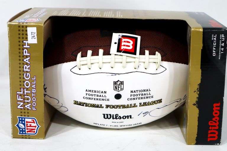 NFL Autographed Football "The Duke" c. 1969-1970 - Bunting Online Auctions