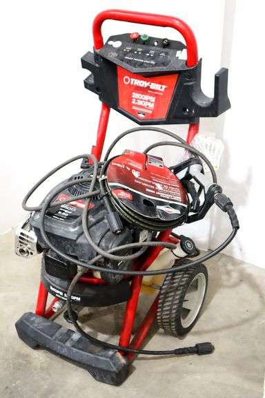 Troy-Bilt 2800 Max PSI 2.3 Max GPM Power Washer - Bunting Online Auctions