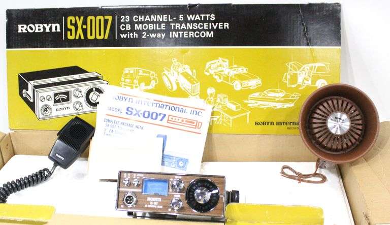 Vintage Robyn Model SX-007 23 Channel CB Mobile Transceiver Deluxe ...