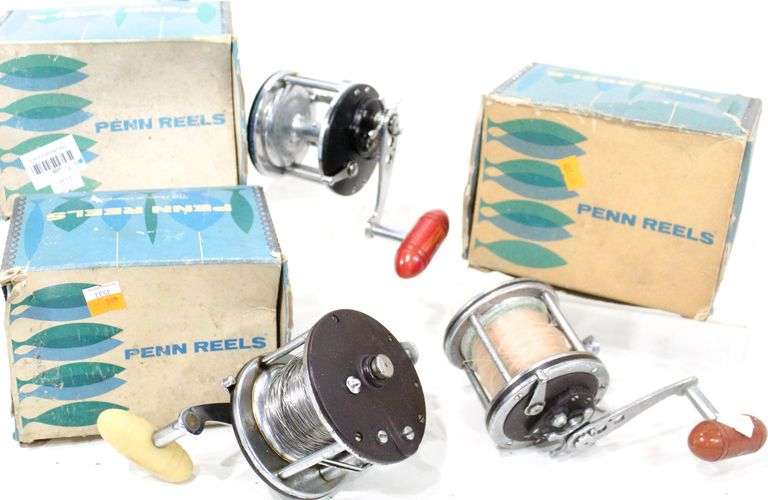 Penn Fishing Reels - Three Reels with Boxes - Bunting Online Auctions