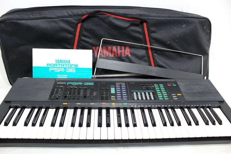 Vintage Yamaha Psr-36 Midi FM 1988 Portable Synthesizer Keyboard 61 ...