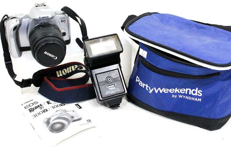 Canon EOS Rebel Ti Camera with accessories and Case - Bunting Online ...