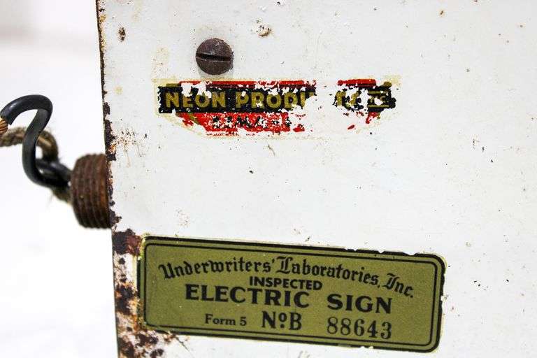 "Telephone" Vintage Underwriters Laboratories Inc. Electric Sign ...