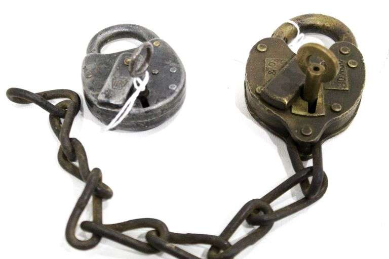 Antique Railroad Locks with Keys - Extremely Rare Combination of Locks ...
