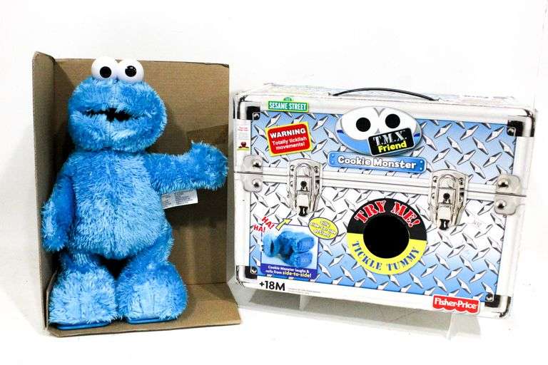 Sesame Street Cookie Monster Tickle Tummy TMX Friend Fisher Price ...