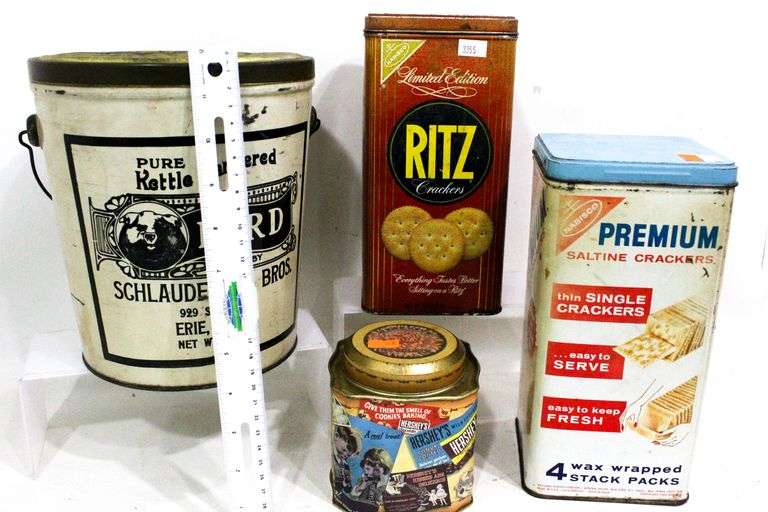 Vintage Retro Product Tin Can Collection: Ritz Crackers, Premium ...