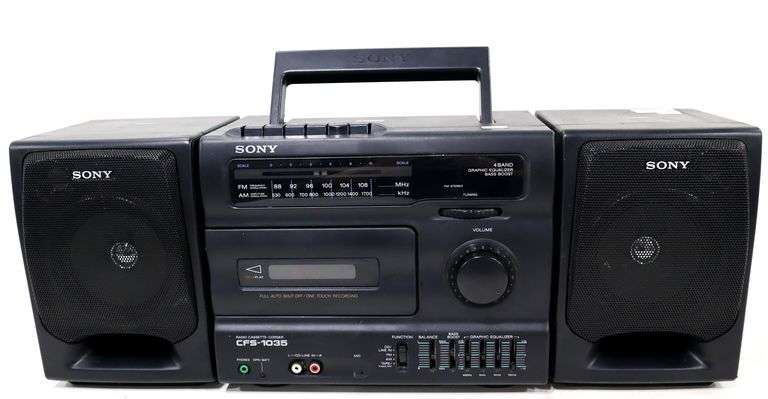 Sony CFS-1035 Portable Ghetto Boombox FM/AM Cassette - Bunting Online ...