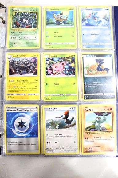 Pokemon Card Collection in Presentation Binder-Items include Morelull ...