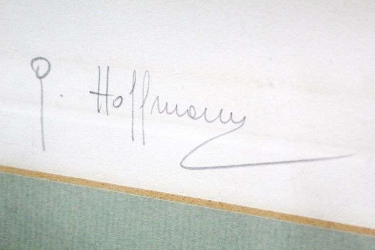 Gaston Hoffmann - Signed G. Hoffmann and Titled Work (may be pencil ...