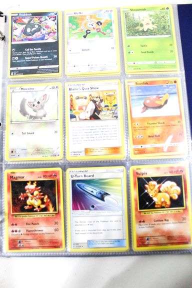 Pokemon Card Collection in Presentation Binder-Items include Morelull ...