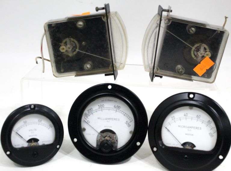 Weston Amperes Panel Meters / Vintage - and - Simpson Electric panel ...