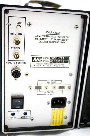 Nicolet Instrument Corporation Model 204-A Oscilloscope Division 2090 ...