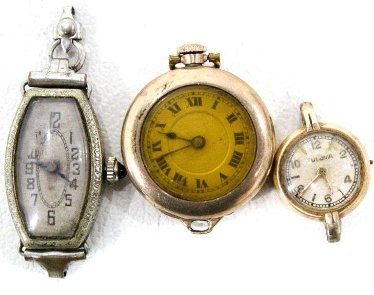 14K Gold Bulova ladies' watch , 14k Gold Filled Luber , and Small ...