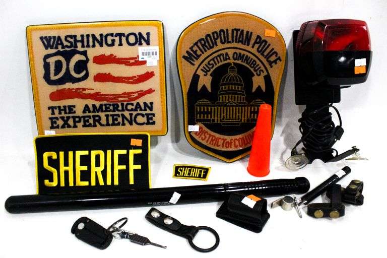 Souvenir Sheriff Police Memorabilia Paraphernalia - Diverse Collection ...