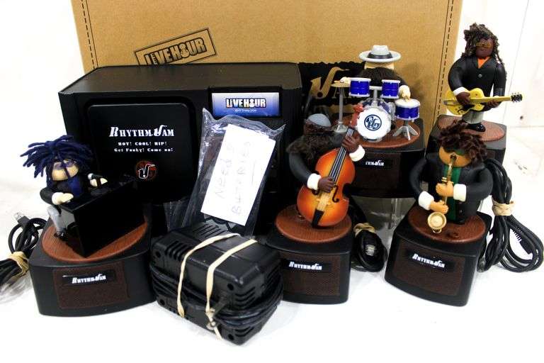 Vintage Bandai Rhythm Jam Live Hour Animatronic Music System (5-Band ...
