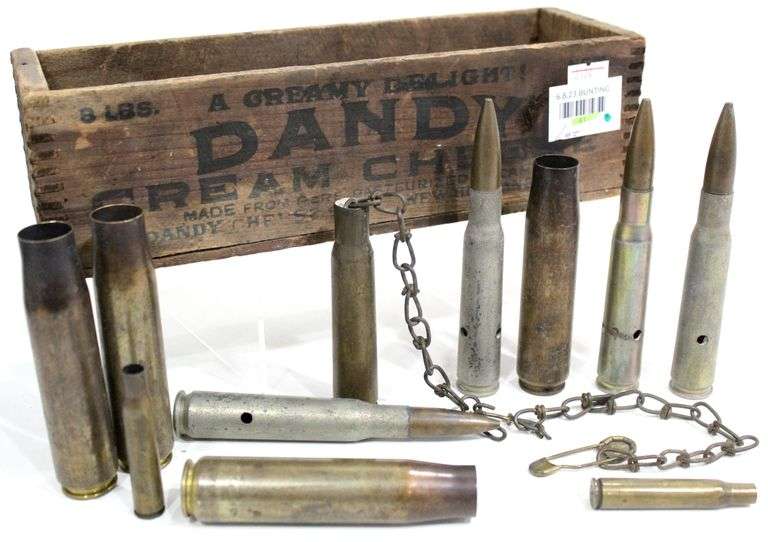 Vintage Bullets - Unusual Brass Casing Large Caliber and Dummy Bored ...