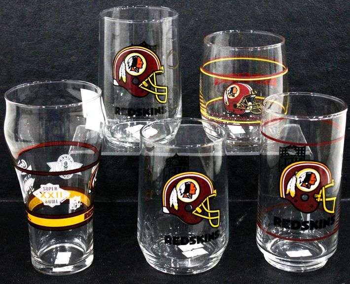 Washington Redskins Glassware Collection - Bunting Online Auctions
