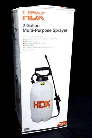 HDX 2-Gallon Multi-Purpose Sprayer - Bunting Online Auctions