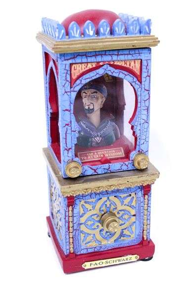 Rare Vintage FAO SCHWARZ Animated Great Zoltan From BIG Fortune Telling ...