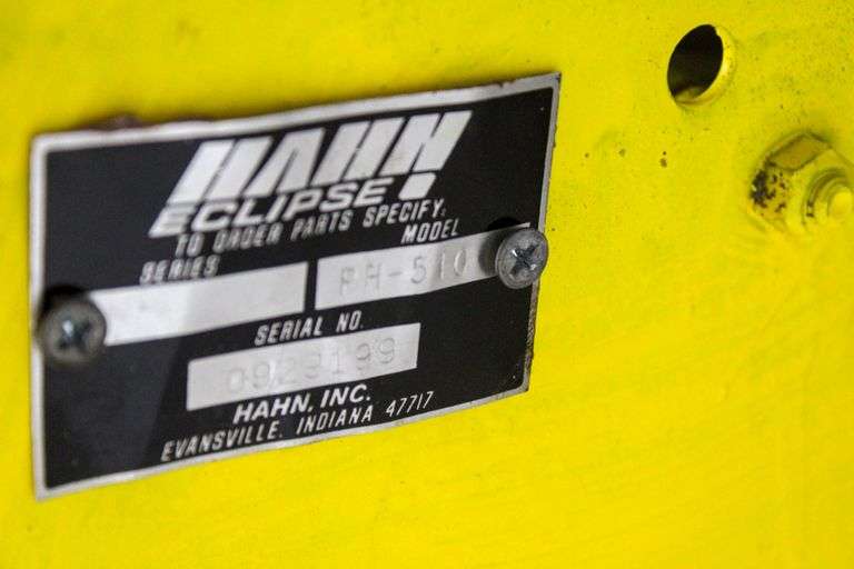 1972 Hahn Eclipse PH-510 Shredder with 5HP 4-Cycle Briggs & Stratton ...