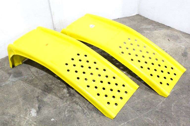 Yellow Metal Ramps - Pair - Two Pieces - 35" Long Each - Bunting Online ...