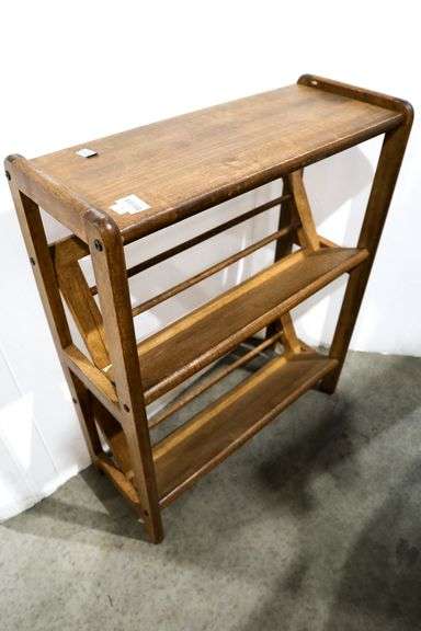 Bookcase With Slanted Display Shelves - 24 x 10 x 30 - Bunting Online ...