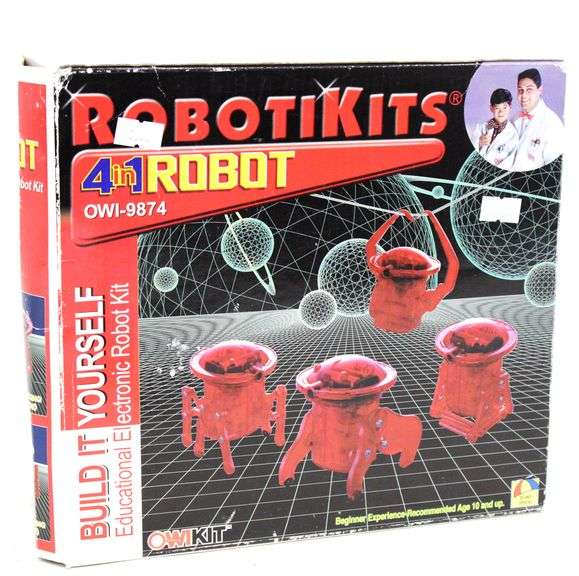 Robotikits 4 in 1 Robot Build it Yourself Educational Electronic Robot ...