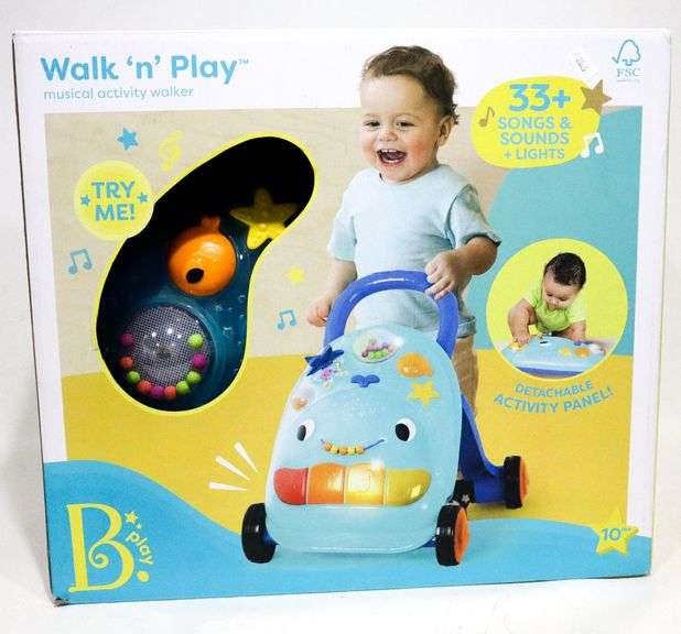 Walk 'n' Play Musical Activity Walker - Bunting Online Auctions