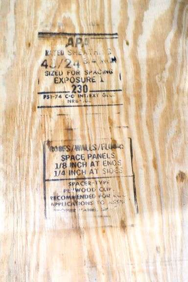 APA Rated Sheathing Exterior Plywood - 36 x 65 x 1 - Bunting Online ...