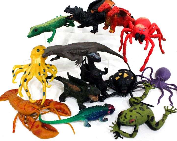 Toy Collection: Bag of Imperial Rubber 2001 Frog - Dragons, Octopus ...