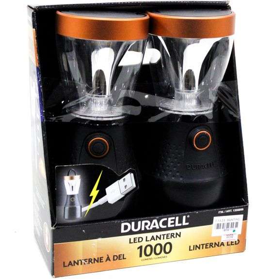 Duracell Led Lantern 1000 - Two Pack - Bunting Online Auctions