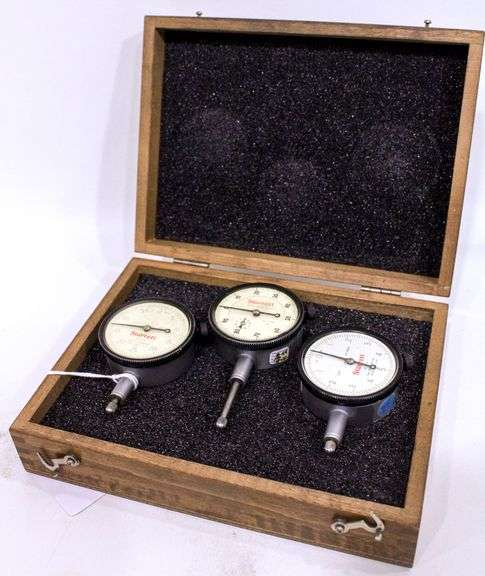 Starrett Dial indicator set , Includes #25-111 , 25-441 , and 25-131 ...
