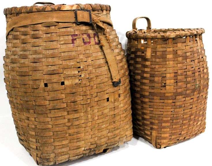 Vintage Baskets - May be Antique Maine First Nations / Indigenous ...