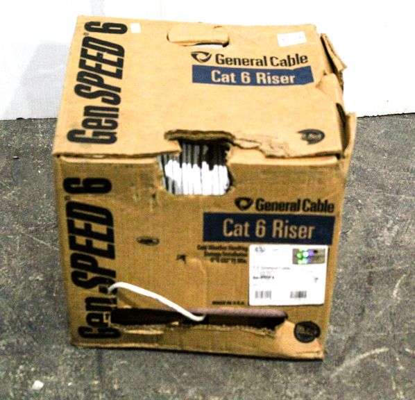 General Cable 7133841 - GenSPEED® 6 Cat 6 Non-plenum Cable, White ...