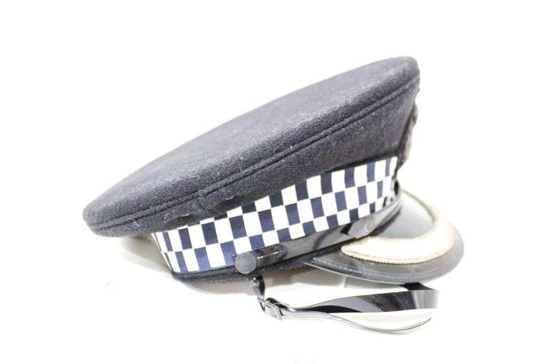 Scottish Police Reproduction Military Visored Cap / Hat - Labeled ...