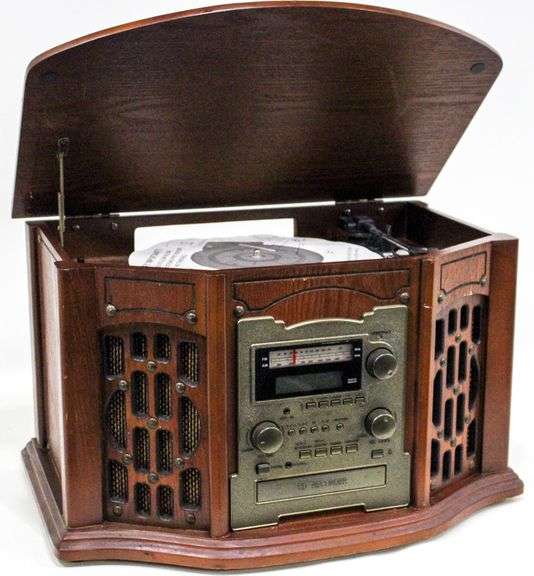 Innovative Technology ITRR-501 Wood Turntable/CD Recorder/Aux Radio. No ...