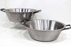 Double Handle Aluminum Metal Stainless Steel (Marks Distorted) Pans ...