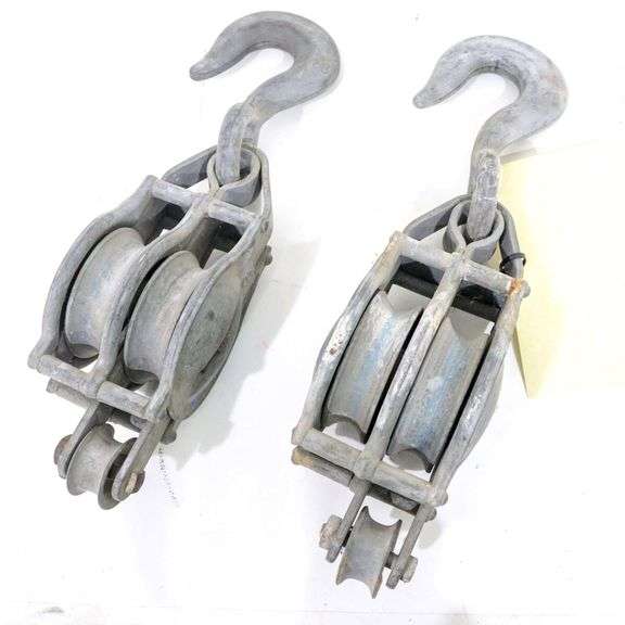 Large Snatch Block, SWL 5100# Marine Equipment - Double Pulley Snatch ...