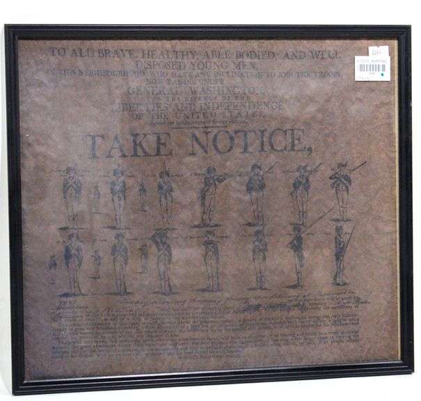 Recruiting Poster for General George Washington's Army. The widely ...