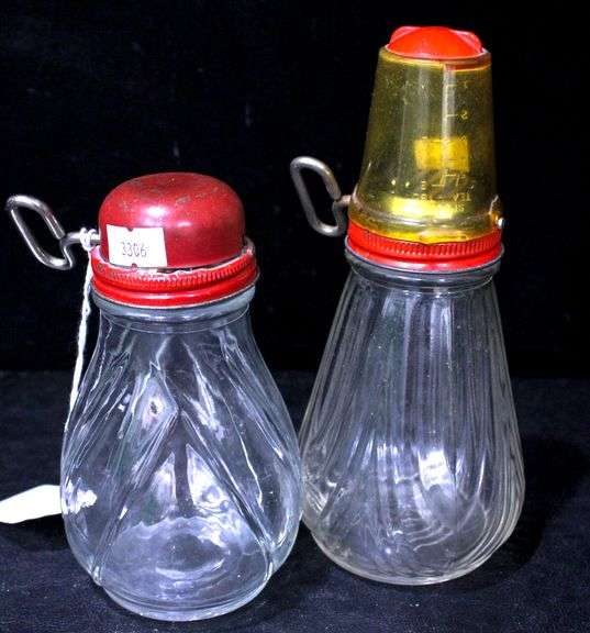 Vintage Hazel Atlas or Anchor Hocking Glass Base Nut Spice Grinders ...