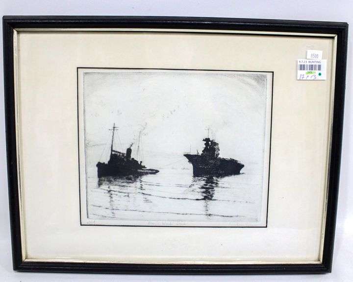 Don Swann (1889-1954) (Baltimore, MD Artist) - "Day's Work Done ...