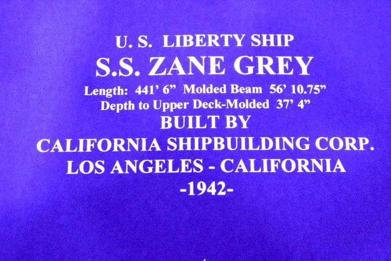 Ship Blueprints - Frameable - "U.S. Liberty Ship S.S. Zane Grey" Built ...