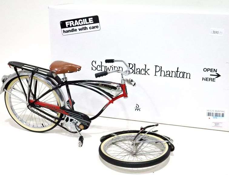Schwinn Black Phantom Mini Die-Cast Bicycle - May be 1/20 Scale Limited ...