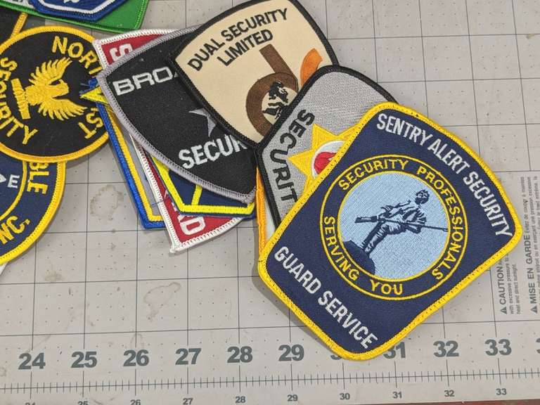 SECURITY PATCHES AND US POSTAL UNIFORM PATCHES - Bid On Estates Auction ...