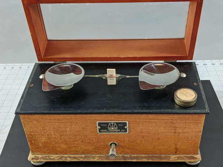 HENRY TROEMNER APOTHECARY BALANCE SCALES - Bid On Estates