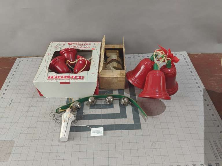 PLASTIC BELLS, CARDBOARD HOUSES, BELLS - Bid On Estates Auction Services