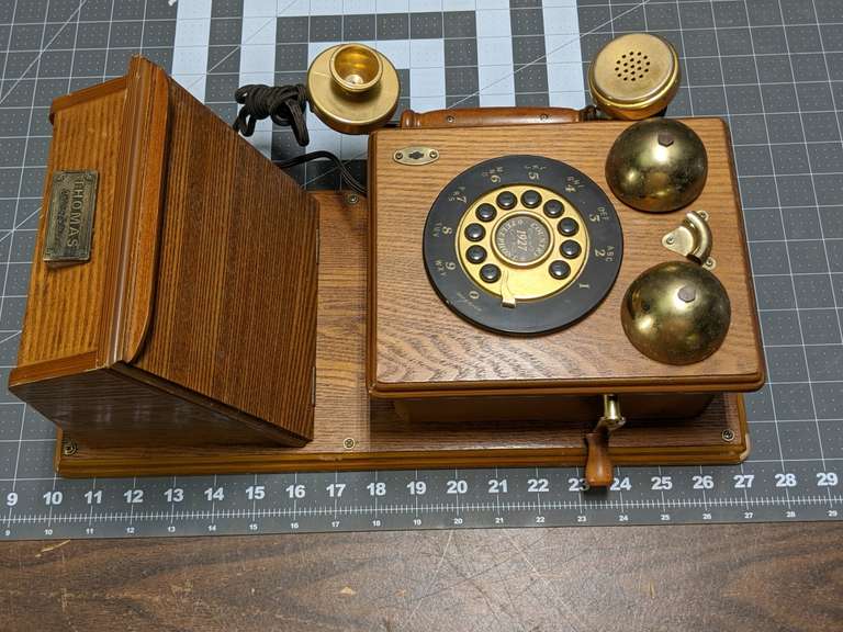 EDISON STYLE PUSH BUTTON WALL TELEPHONE - Bid On Estates